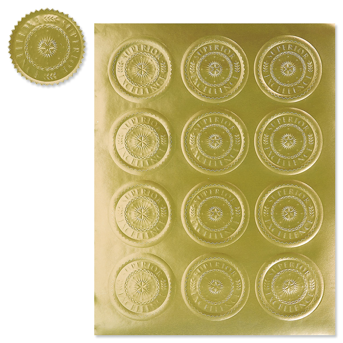Gold Excellence Certificate Seals | Current Catalog
