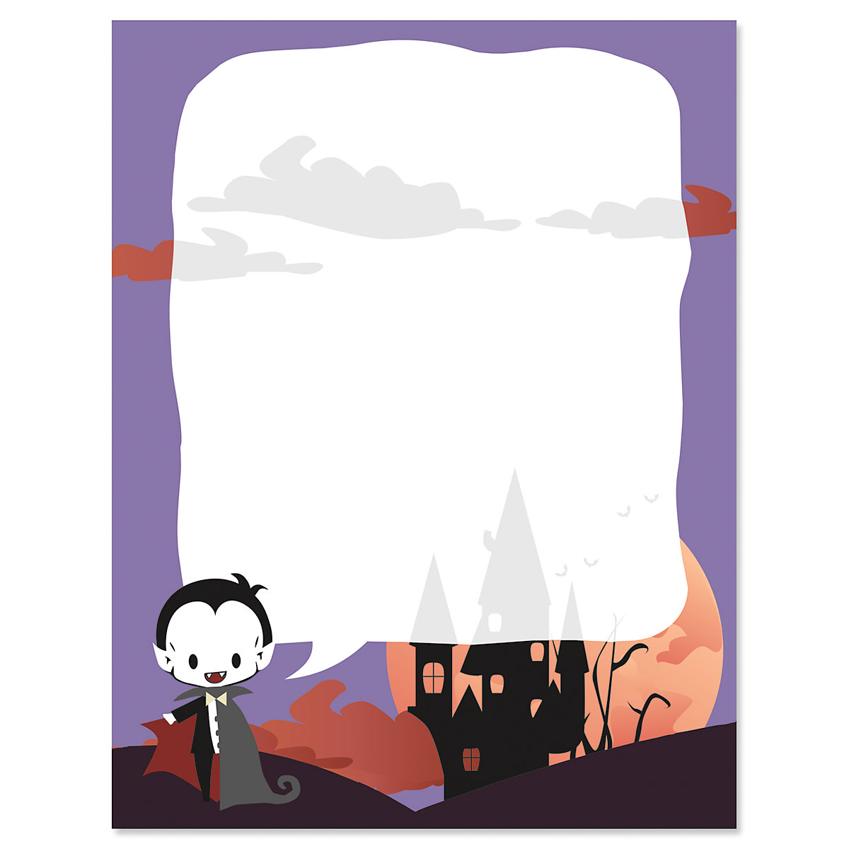Vampire Halloween Letter Papers | Current Catalog