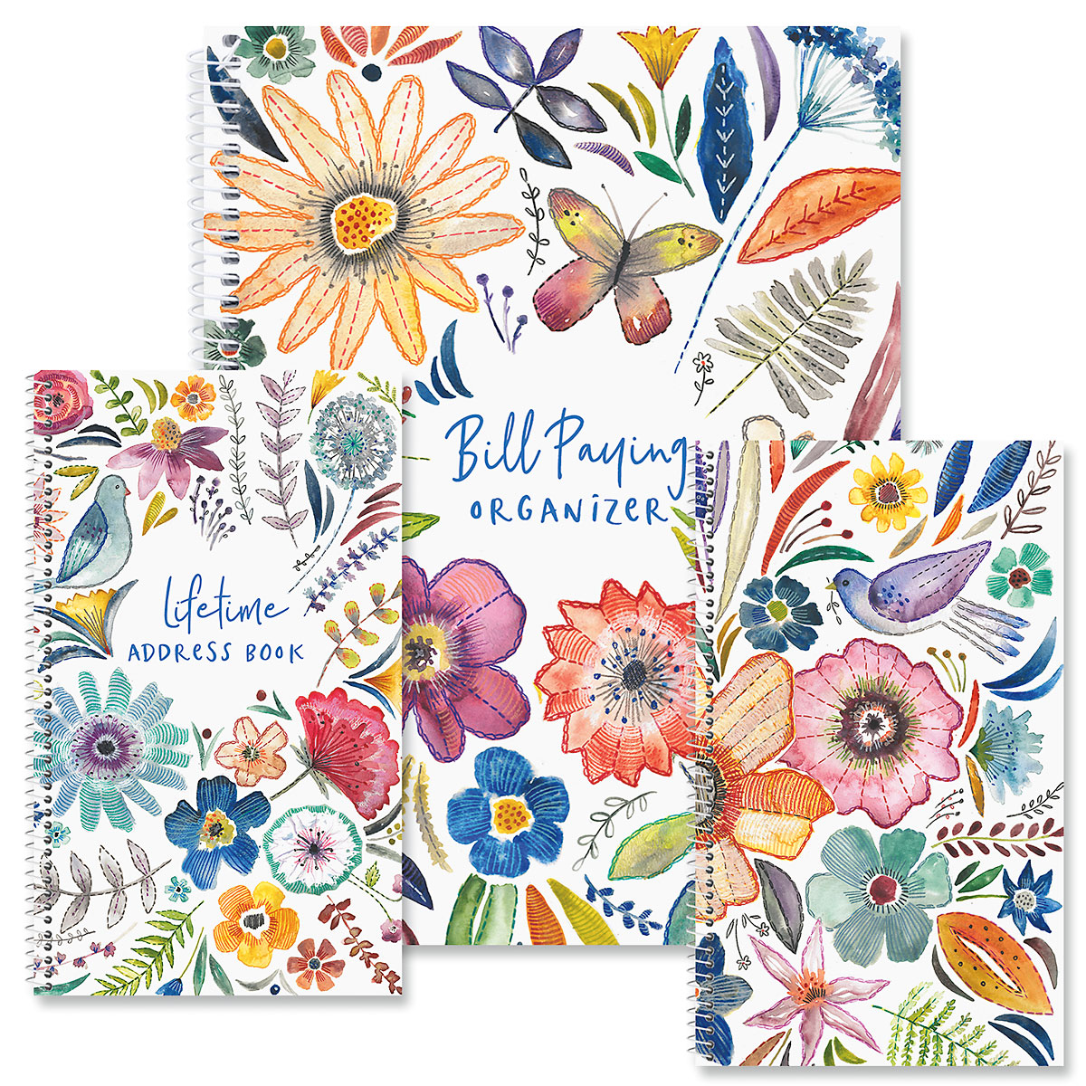 Embroidered Florals Organizer Books | Current Catalog