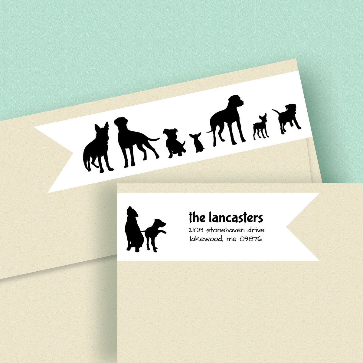 Dog Buddies Wrap Around Address Labels | Current Catalog