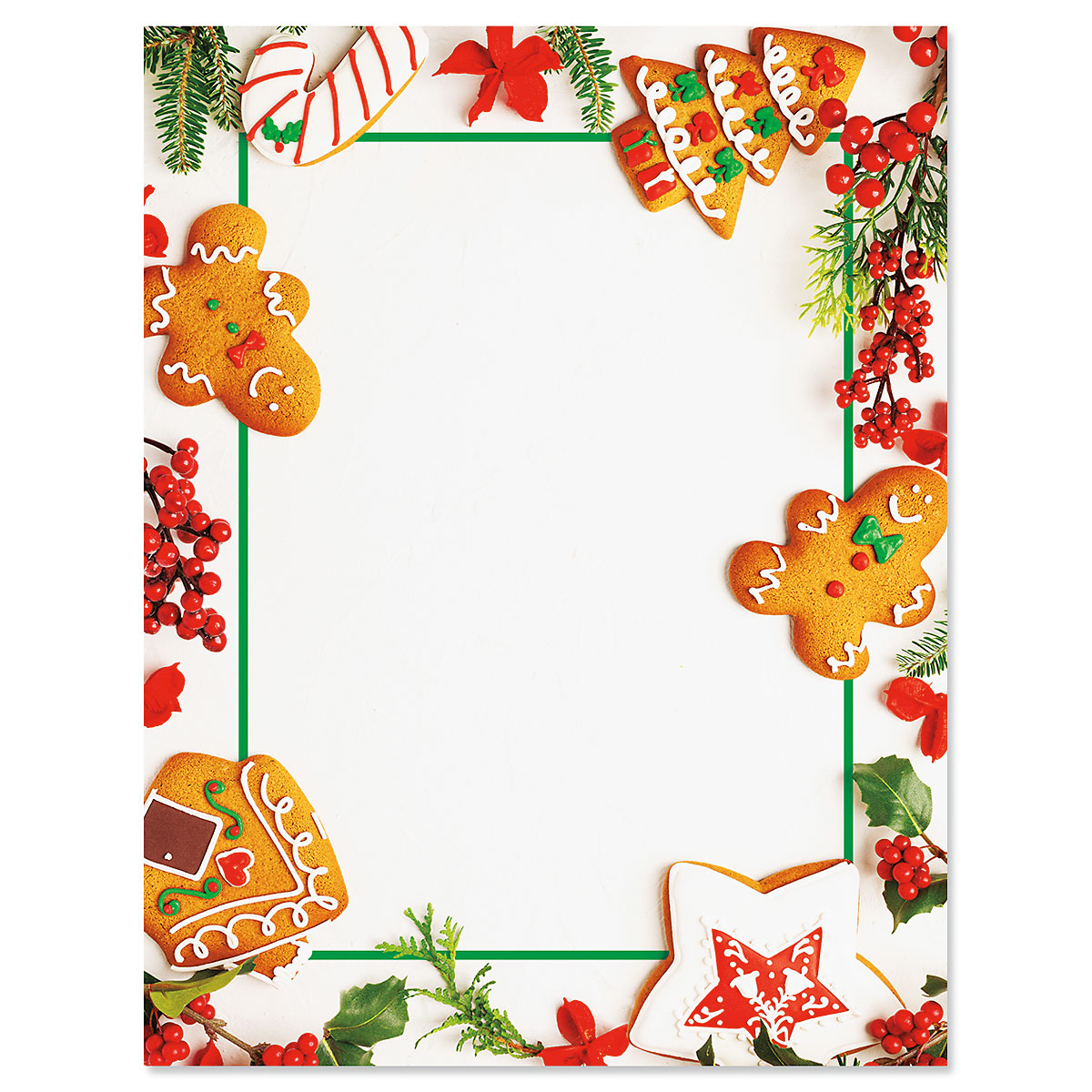 Merry Gingerbread Christmas Letter Papers | Current Catalog