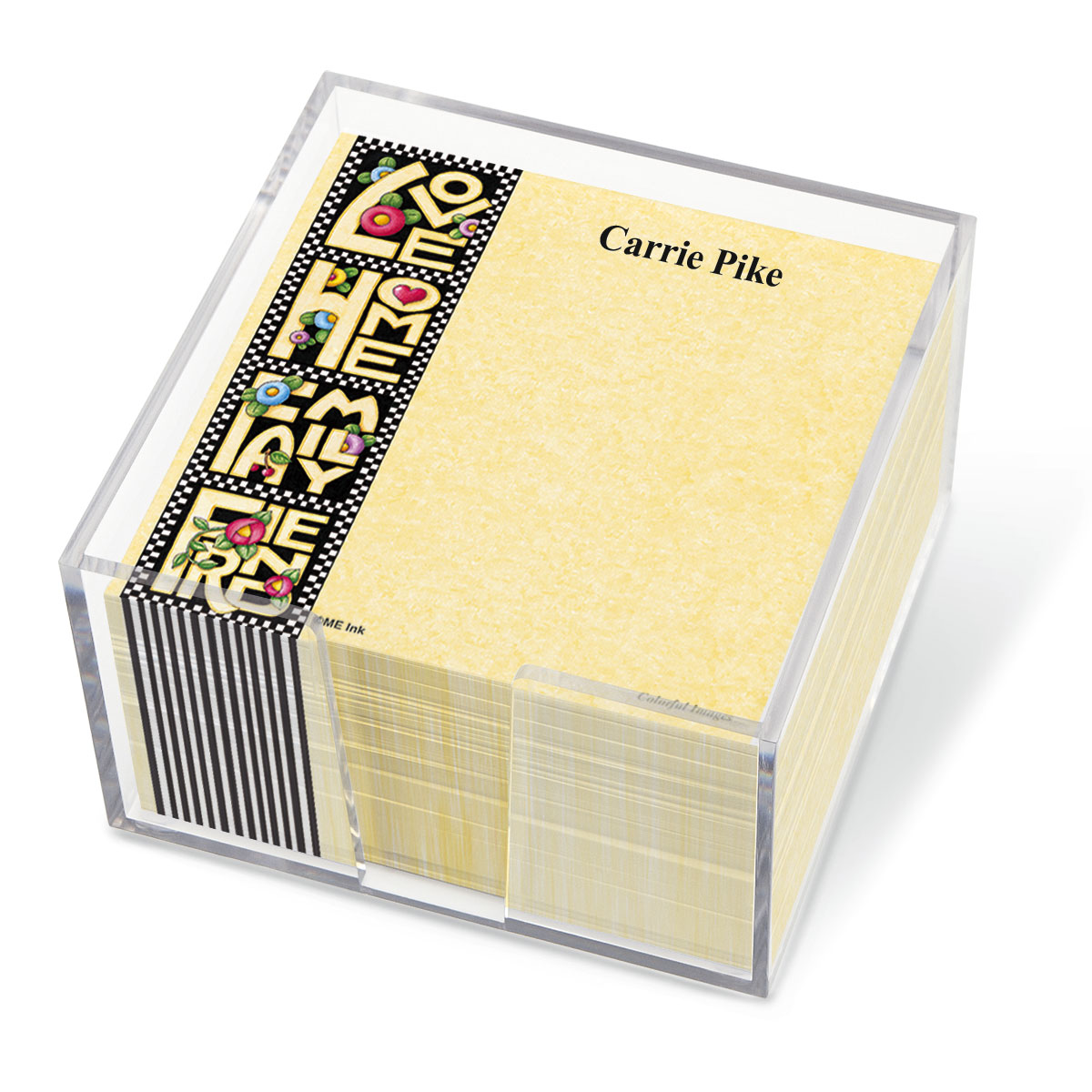 Love, Home, Family, Friend Personalized Note Sheets in a Cube | Current ...