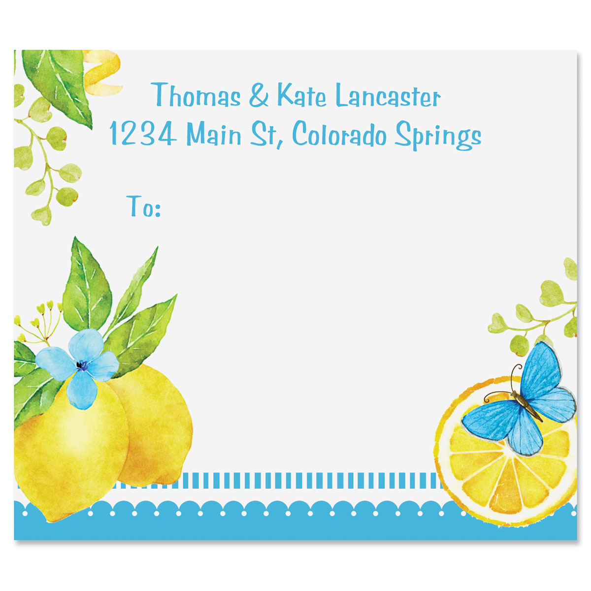 Fresh Lemons Mailing Package Labels | Current Catalog