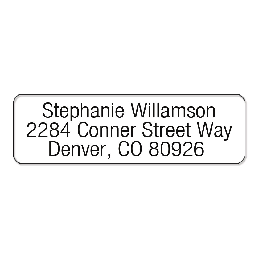 Large Font Rolled Address Labels - Clear- Roll 500 | Current Catalog