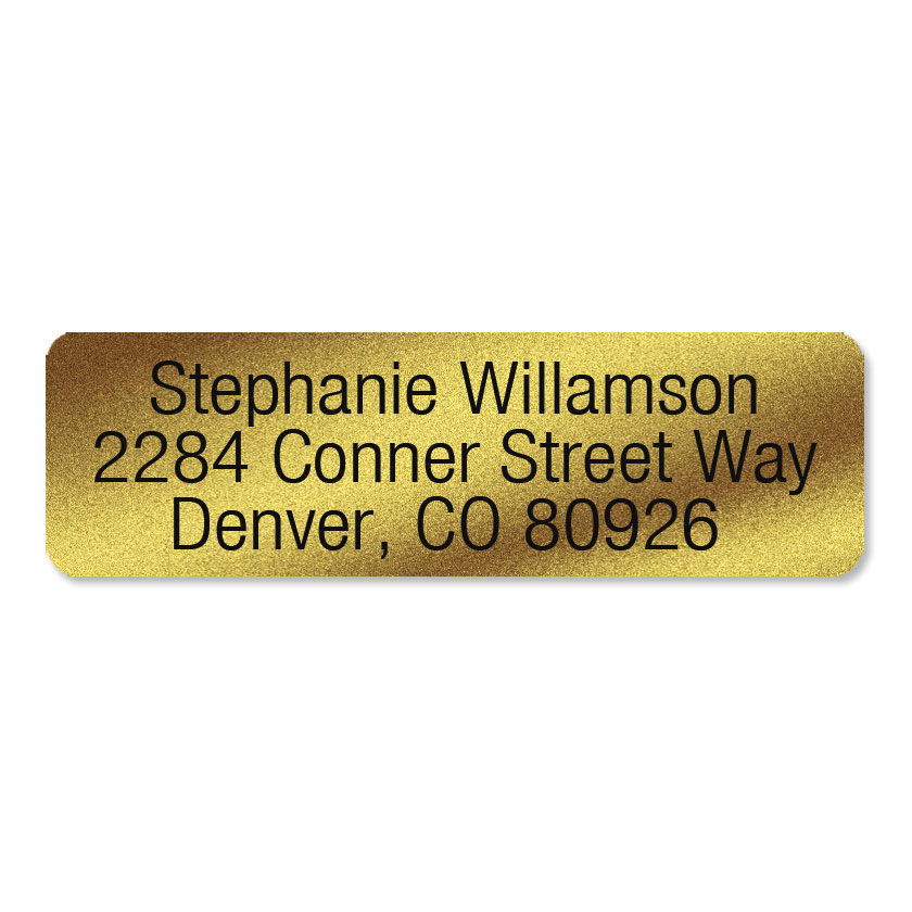 Large Font Rolled Address Labels - Gold - Roll 250 - 480610SB | Current ...