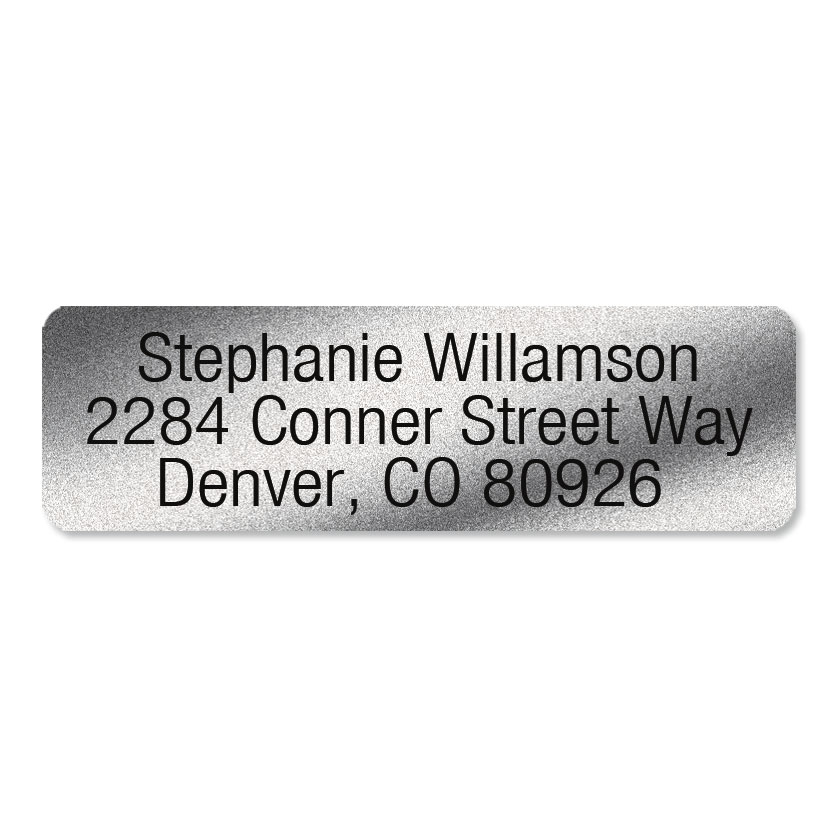 Large Font Rolled Address Labels - Silver - Roll 250 - 480610SC ...