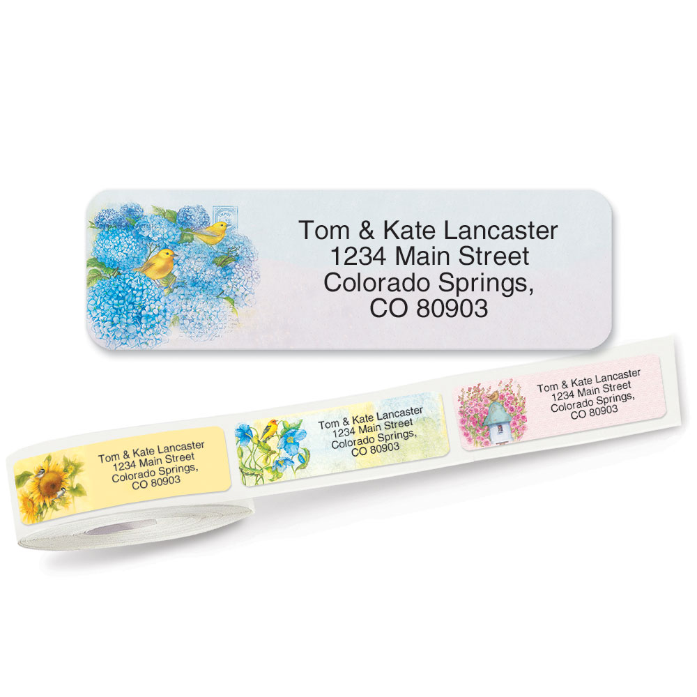 Everyday Birds Rolled Address Labels (5 Designs) | Current Catalog
