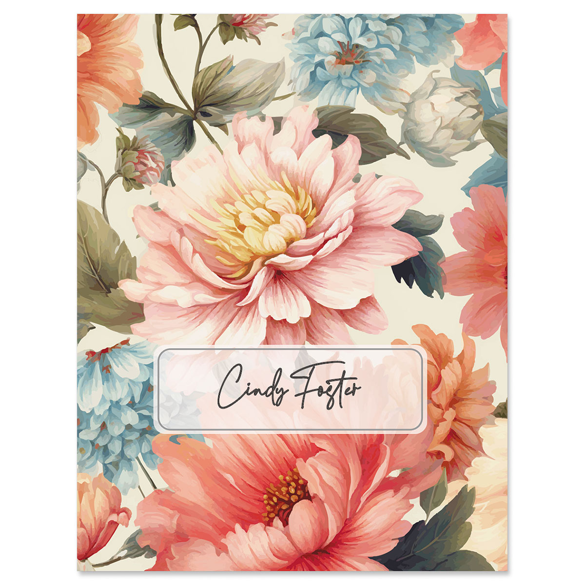 Blooming Pink Personalized Note Cards 480708 | Current Catalog