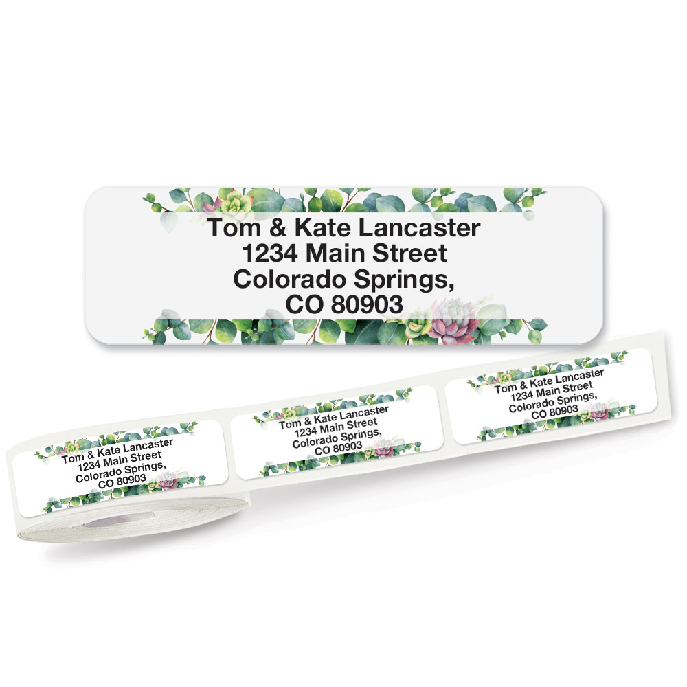 Eucalyptus Rolled Address Labels 480716-c | Current Catalog