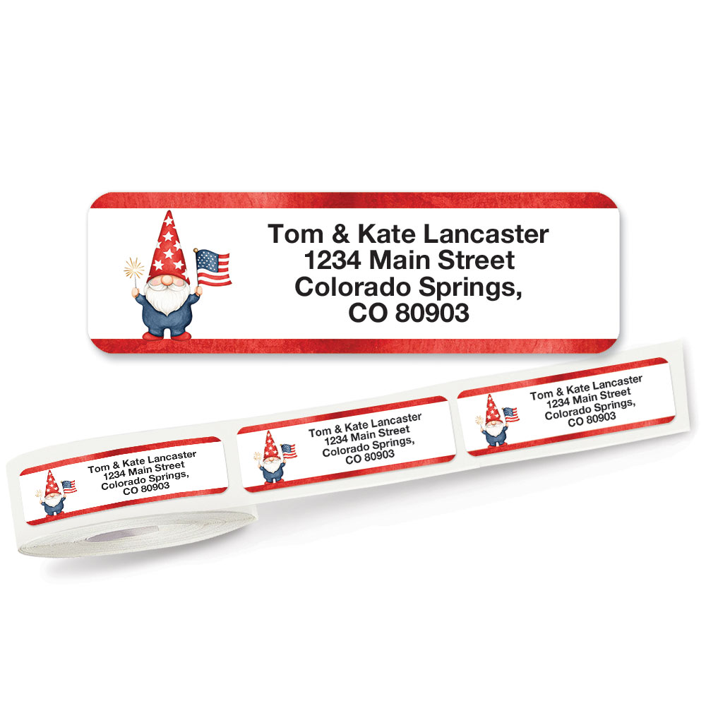 American Gnome Rolled Address Labels | Current Catalog