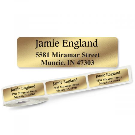 Rolled Address Label - Gold - 31607SC | Current Catalog
