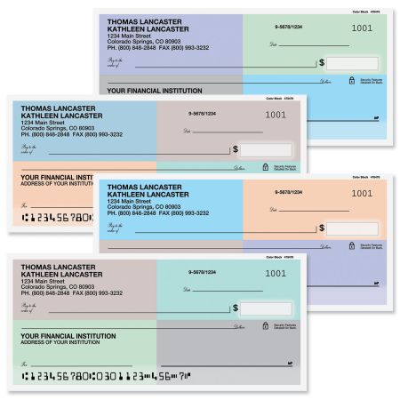 Simple yet bold, alternating color blocks are the background to this ...