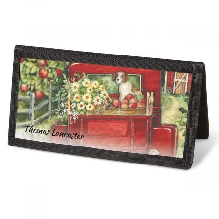 Red Truck Personalized Checkbook Cover | Current Catalog