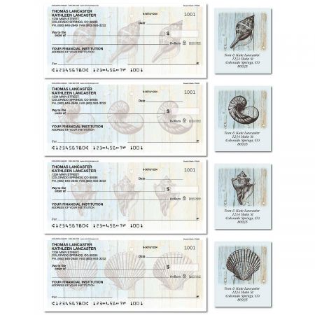 Coastal Shells Duplicate Checks with Matching Labels | Current Catalog