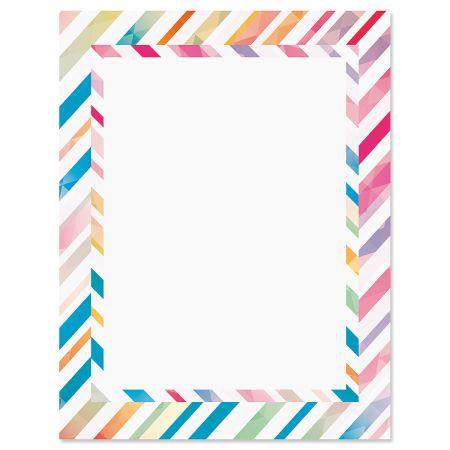Stripe Rainbow Letter Papers | Current Catalog