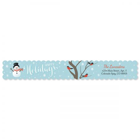 Winter Holidays Wrap Around Address Labels | Current Catalog