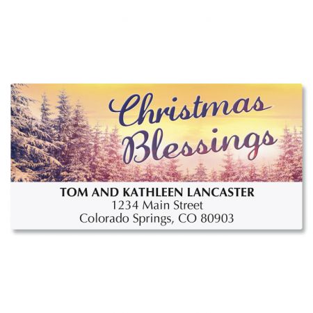 Christmas Blessings Deluxe Address Labels | Current Catalog