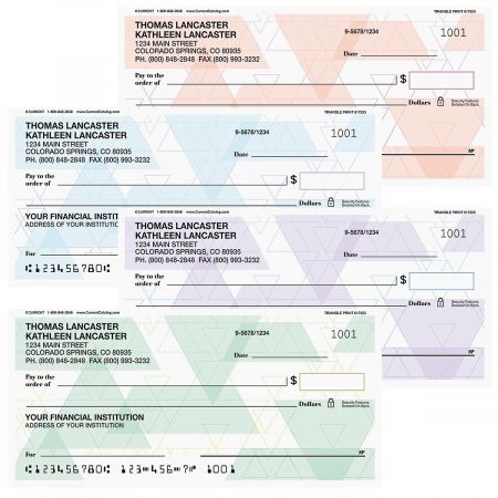 Triangle Print Checks | Current Catalog