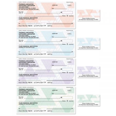 Triangle Print Duplicate Checks with Matching Labels | Current Catalog