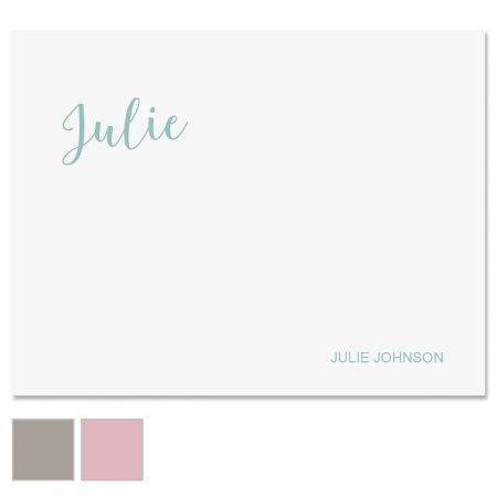 Hand Script Personalized Note Cards | Current Catalog