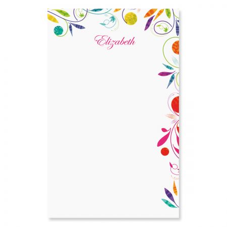 Color Swirl Personalized Notepad Set | Current Catalog