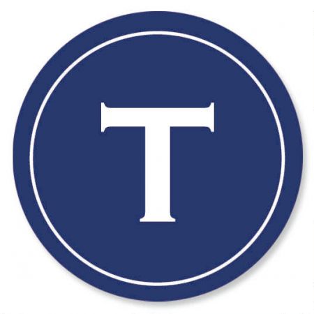 Round Initial Seals-Blue-816275A | Current Catalog