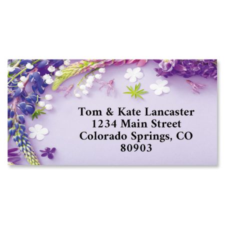 Purple Border Address Labels | Current Catalog
