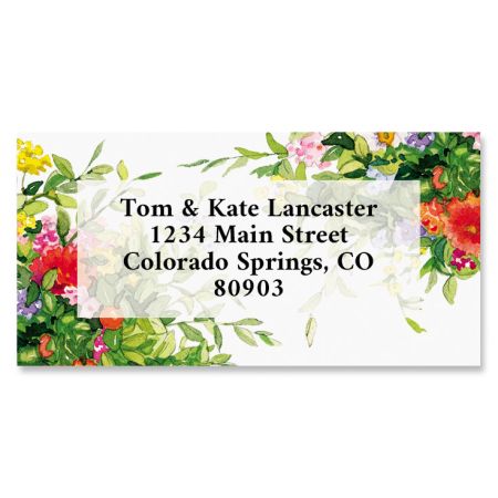 Garden Party Border Address Labels | Current Catalog