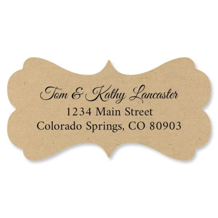 Kraft Diecut Address Labels | Current Catalog
