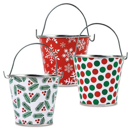 Christmas Mini Pails - Set of 12 | Current Catalog