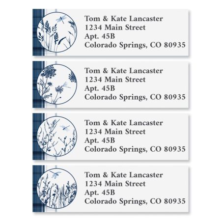 indigo Prairie Classic Address Labels (4 Designs) | Current Catalog