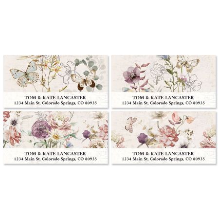 Boho Wildflowers Deluxe Address Labels (4 Designs) | Current Catalog