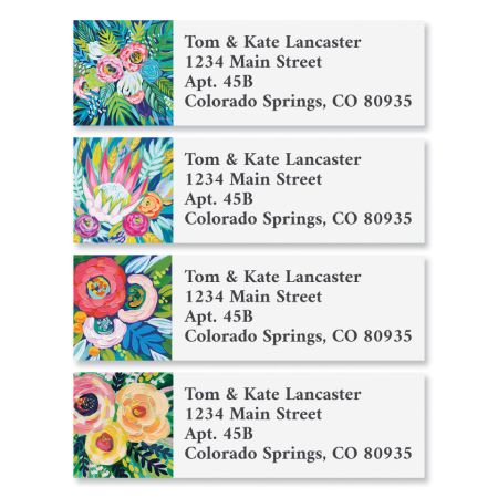 Colorful Arrangements Classic Address Labels (6 Designs) | Current Catalog