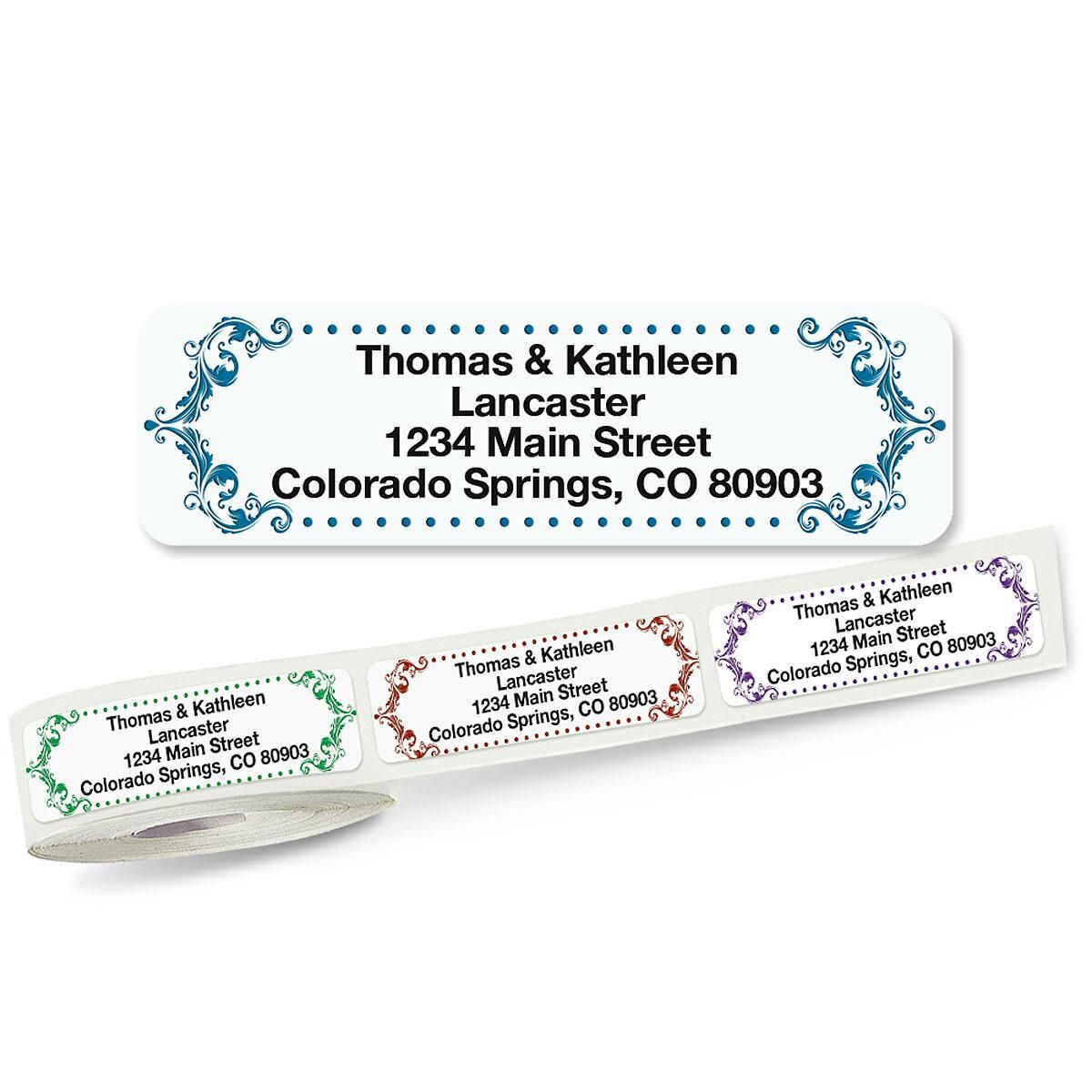 Flourish Rolled Address Labels Current Catalog flourish-rolled-address-labels-current-catalog