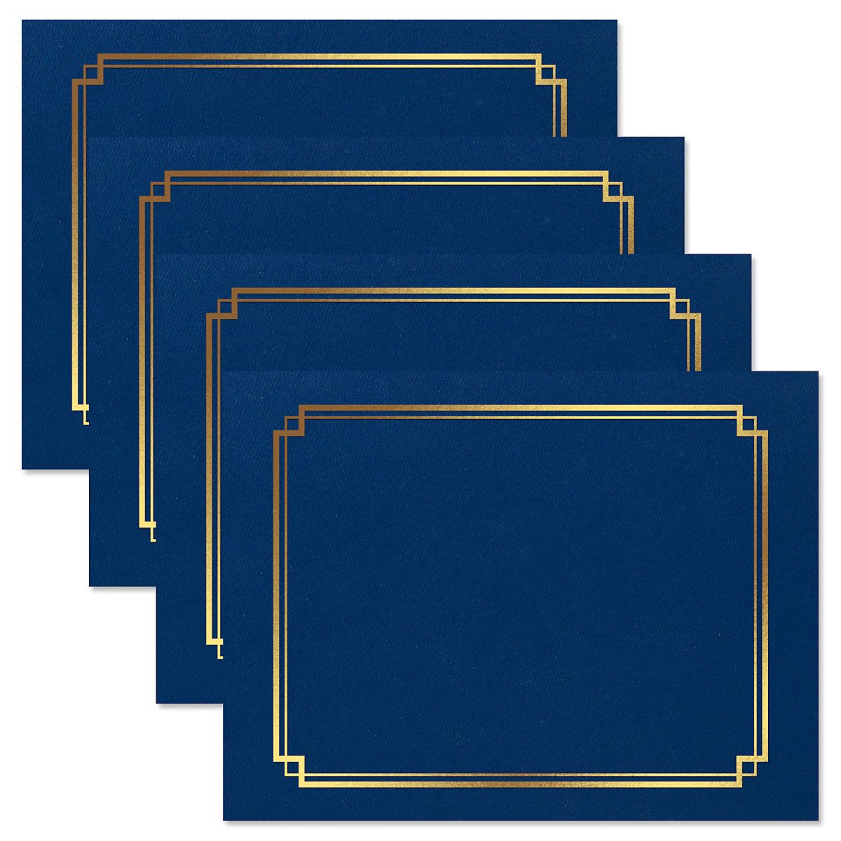 Classic Blue Certificate Folder with Gold Border | Current Catalog