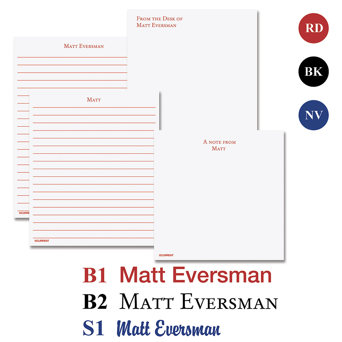 Primary Personalized Personalized Notepad Set | Current Catalog