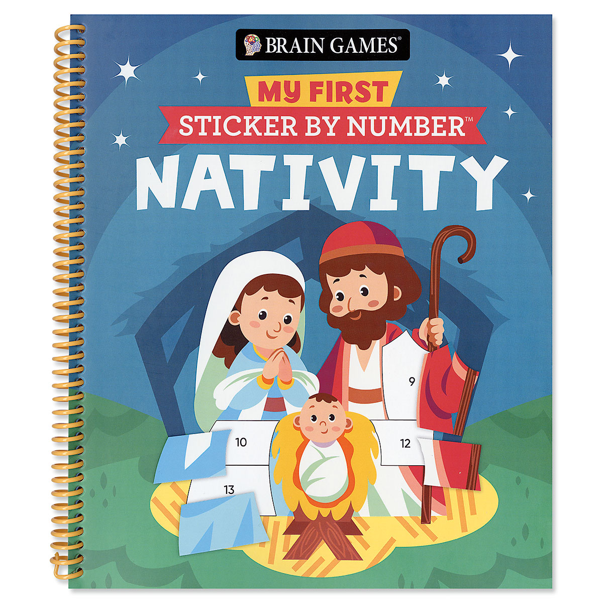 My First Nativity Sticker By Number Brain Games® | Current Catalog