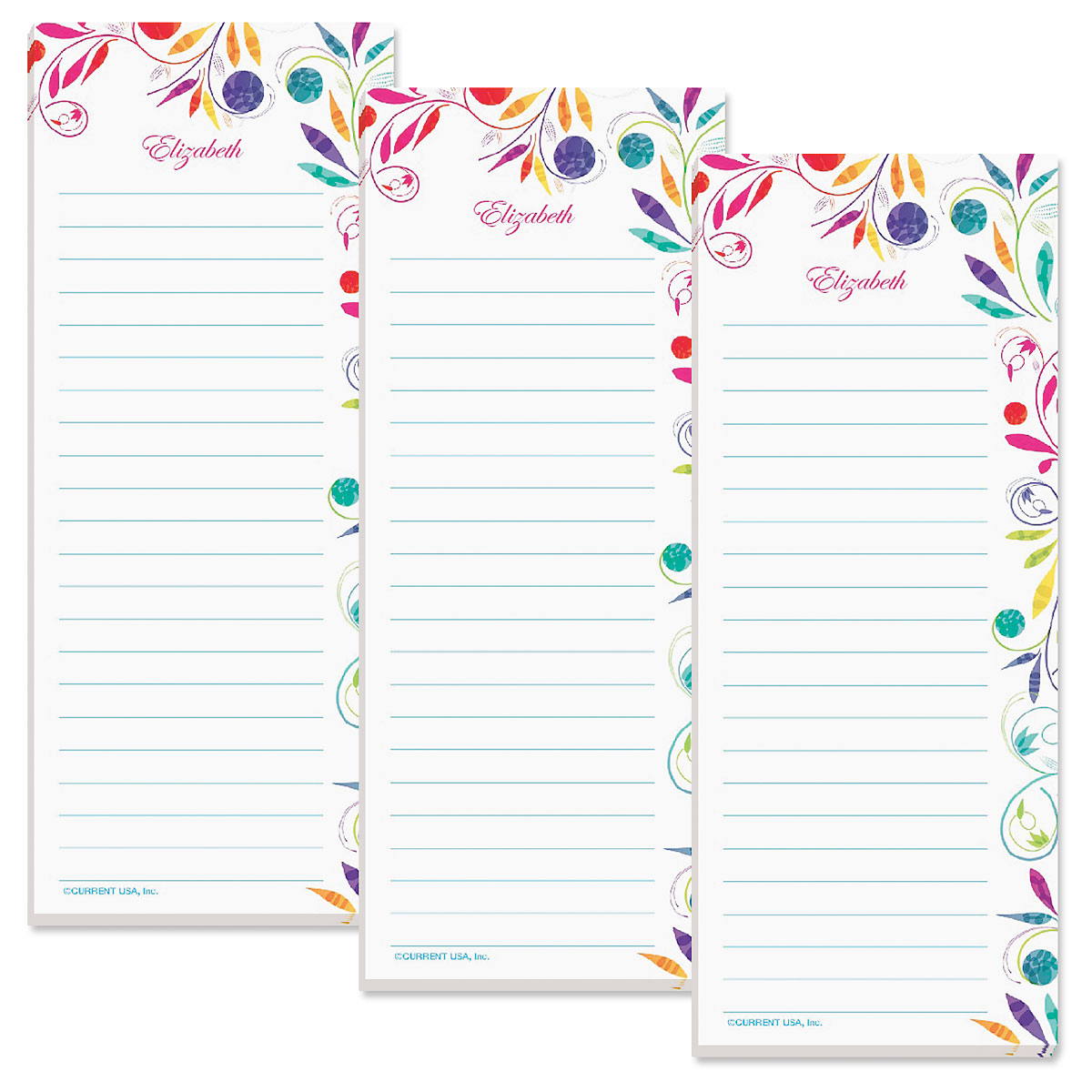 Color Swirl Lined Shopping List Pads | Current Catalog