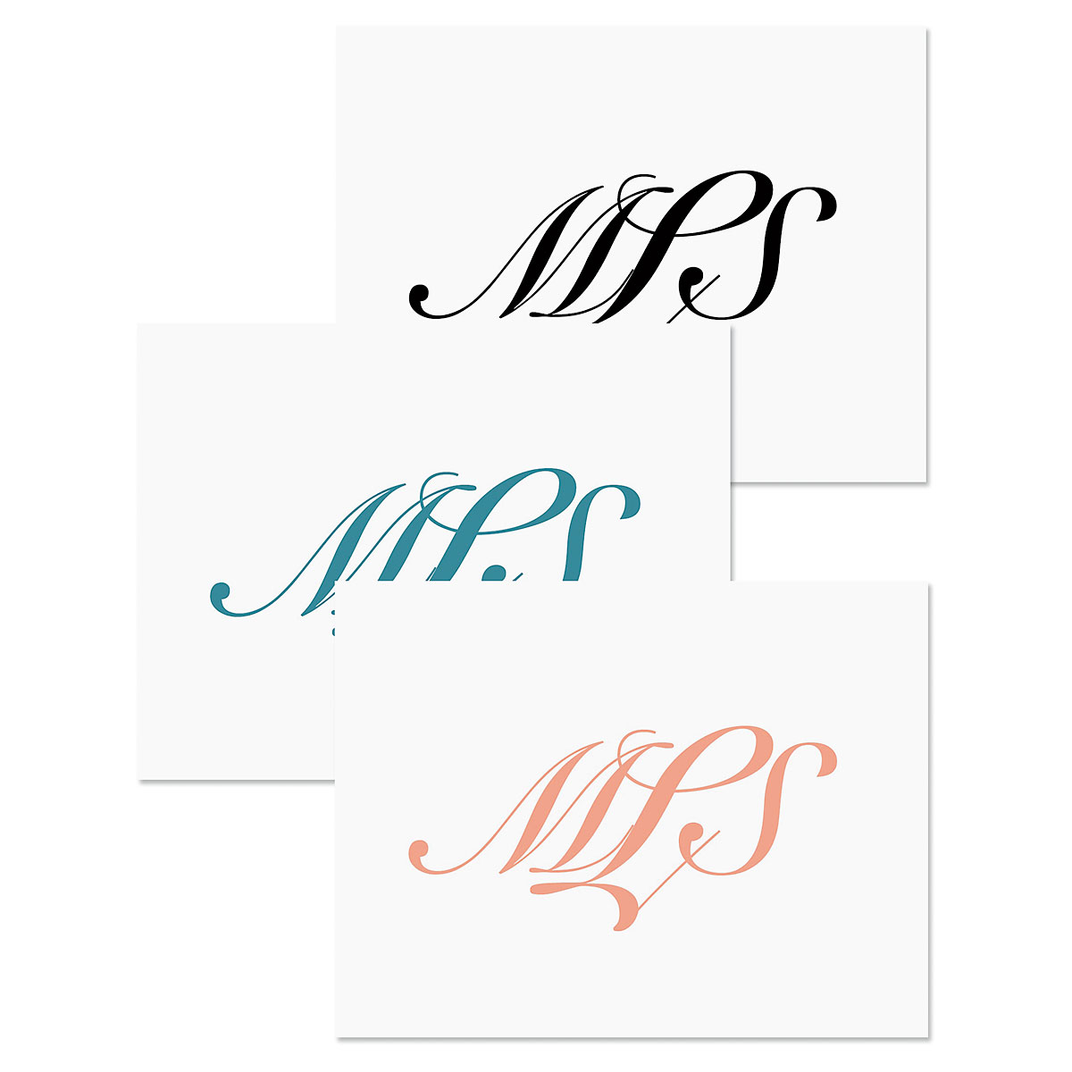 Elegant Monogram Personalized Note Cards | Current Catalog
