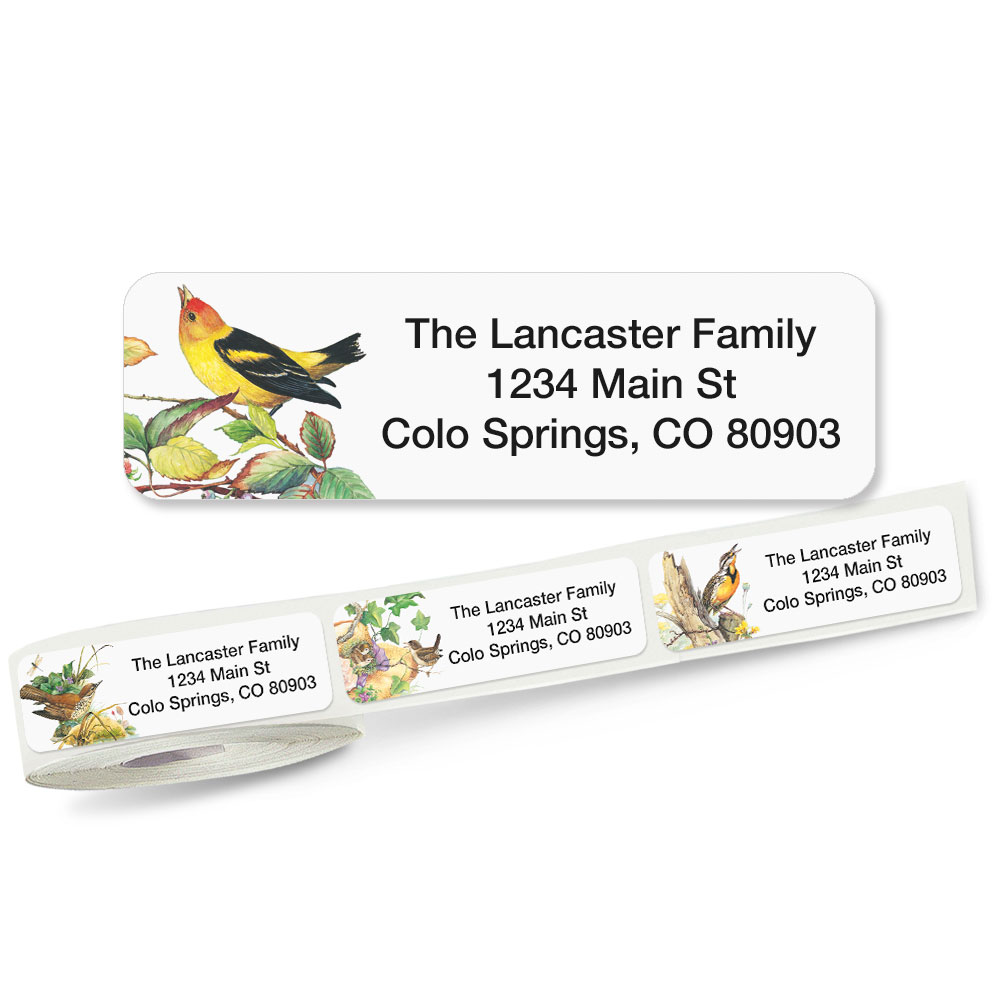 Nature's Serenade Rolled Address Labels - Roll of 250 | Current Catalog