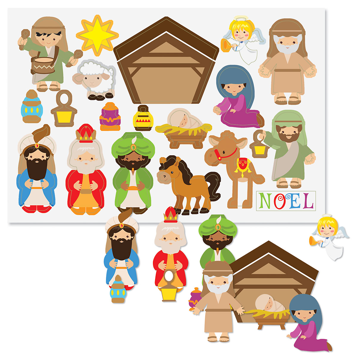 Build-a-Nativity Sticker Sheets | Current Catalog
