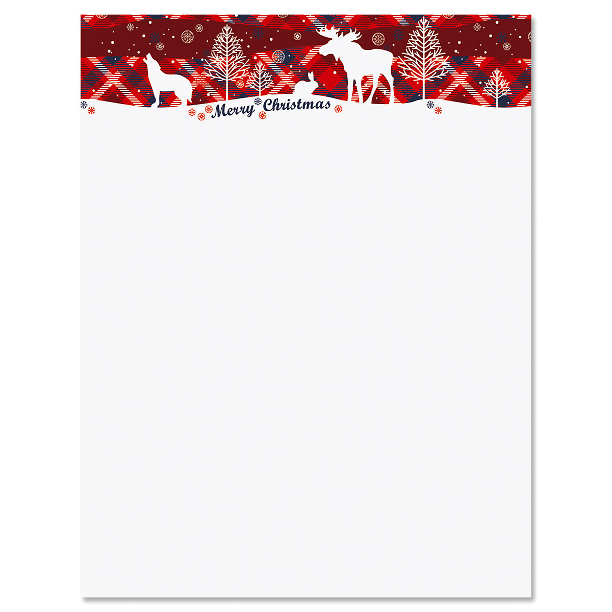 Winter Cabin Christmas Letter Papers | Current Catalog