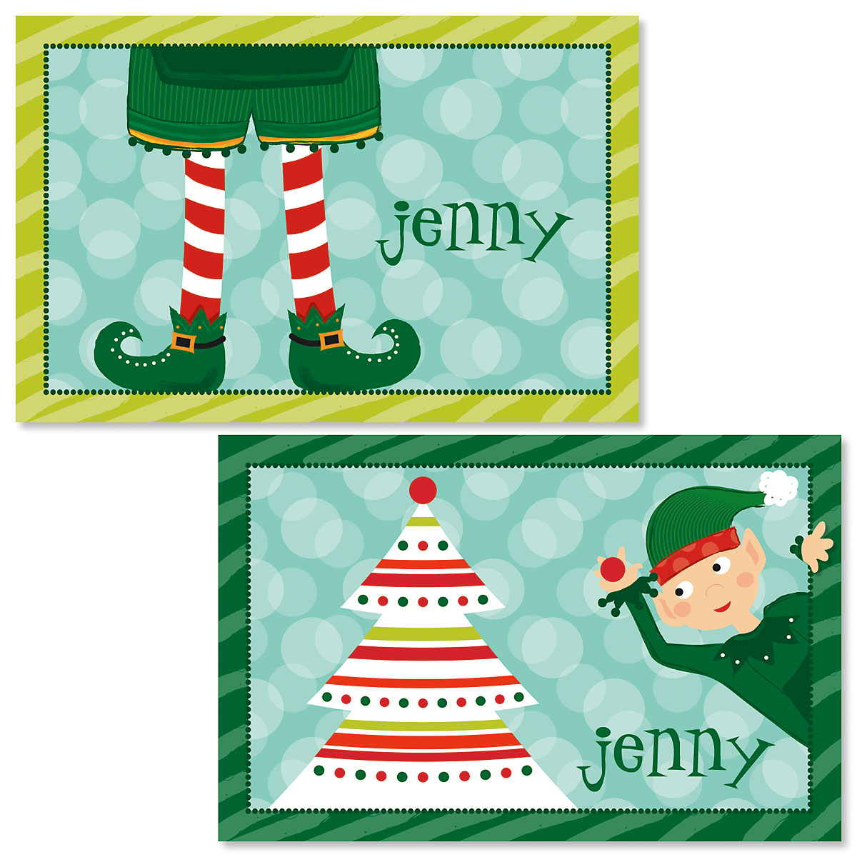 Elf Christmas Personalized Kids' Placemat | Current Catalog