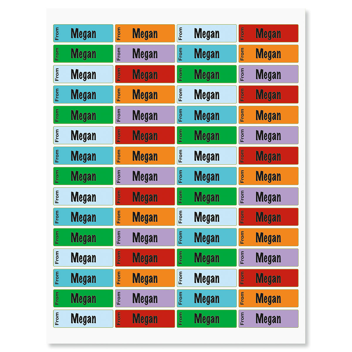 Personalized Kid's Name Stickers | Current Catalog