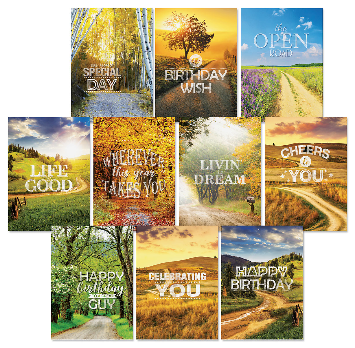 Open Road Birthday Greeting Cards Value Pack | Current Catalog