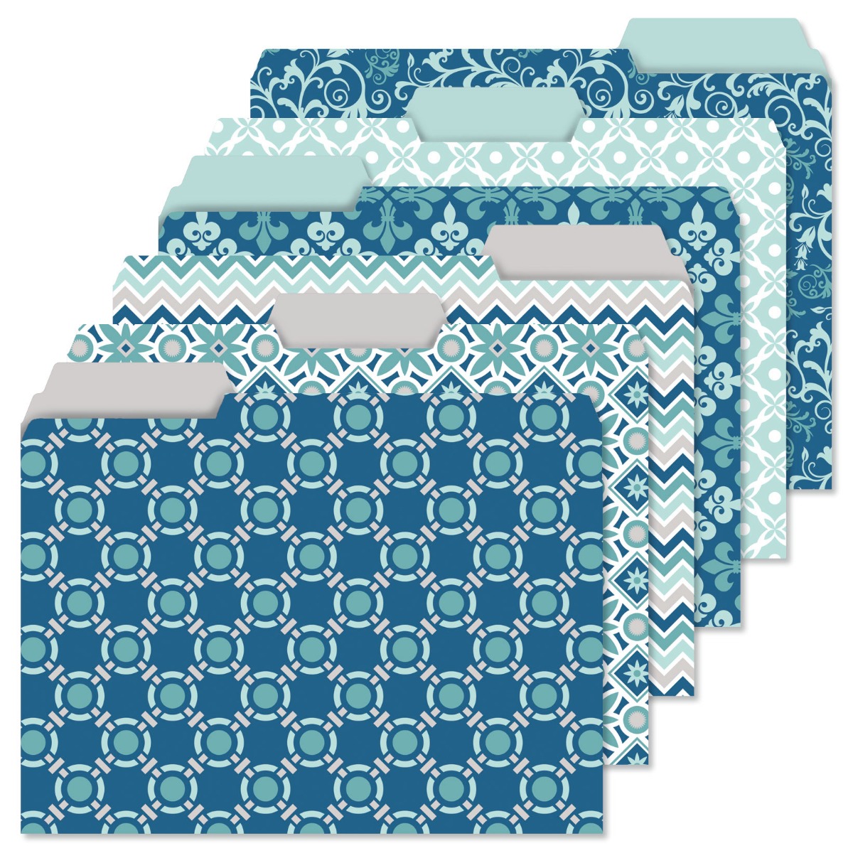 Coastal Blue File Folder Value Pack | Current Catalog