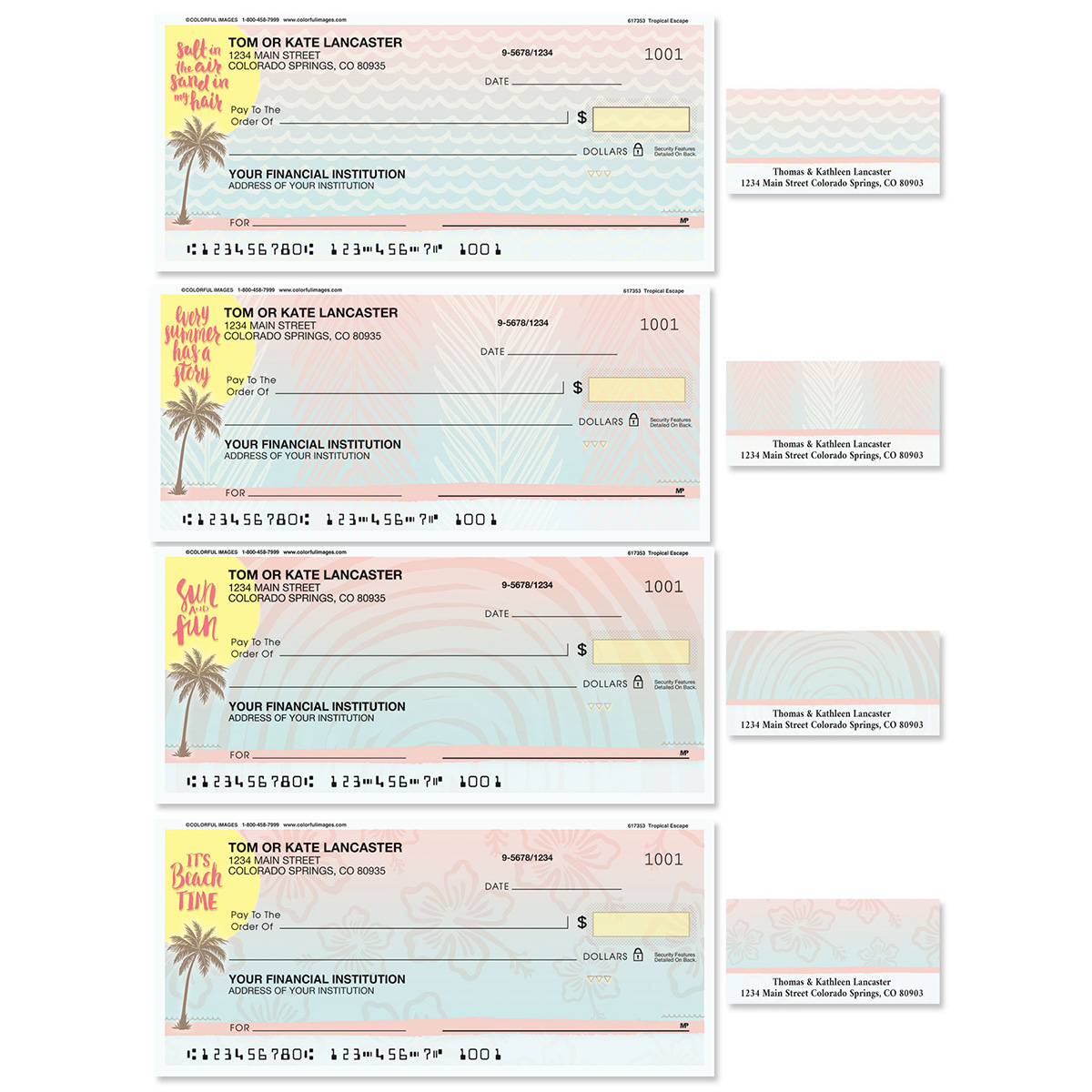 Tropical Escape Duplicate Checks with Matching Labels | Current Catalog