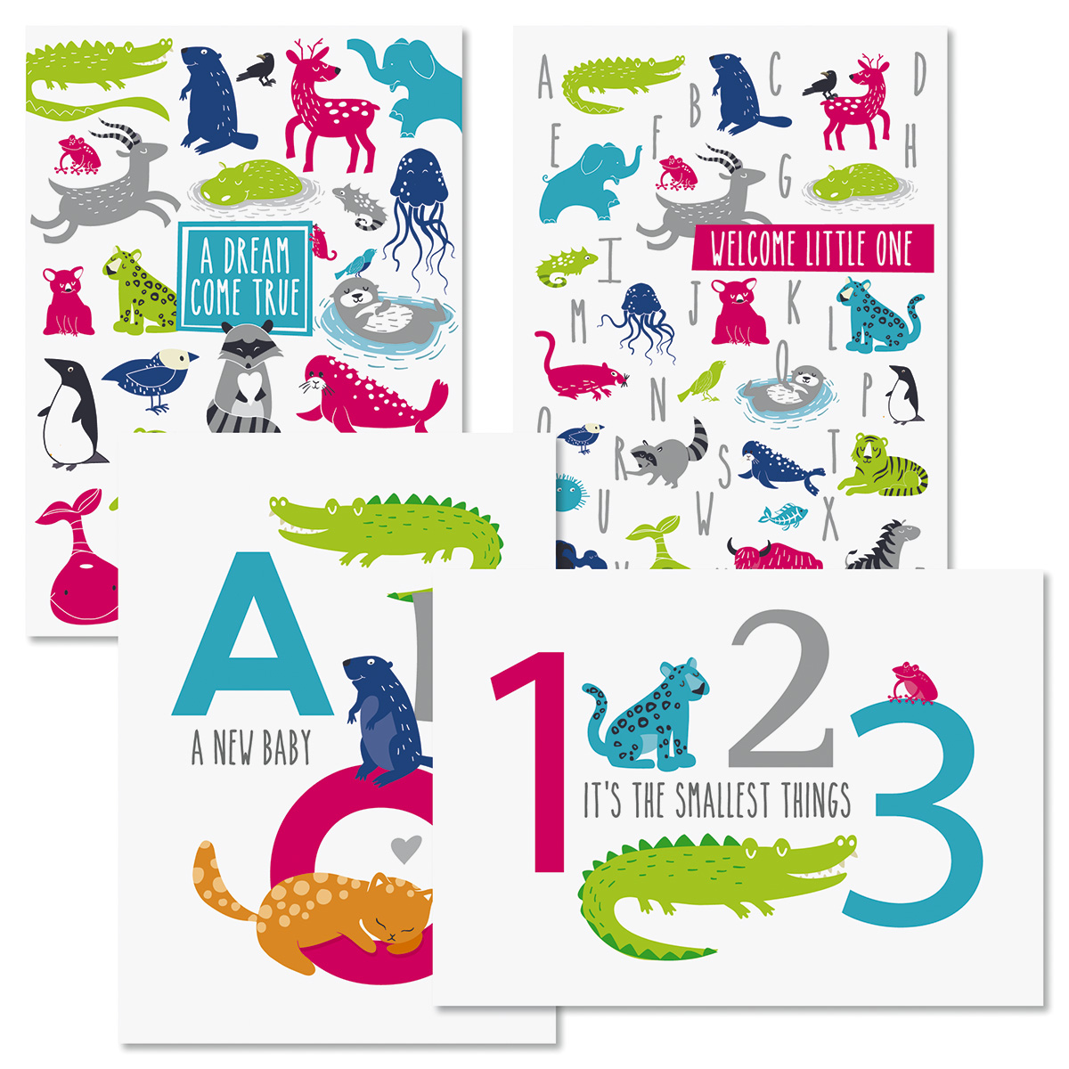Animal Alphabet Baby Cards | Current Catalog