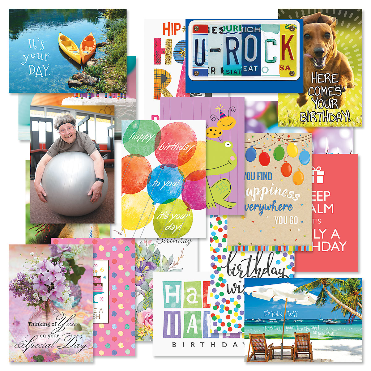 Festive Mega Birthday Cards Value Pack with Seals | Current Catalog