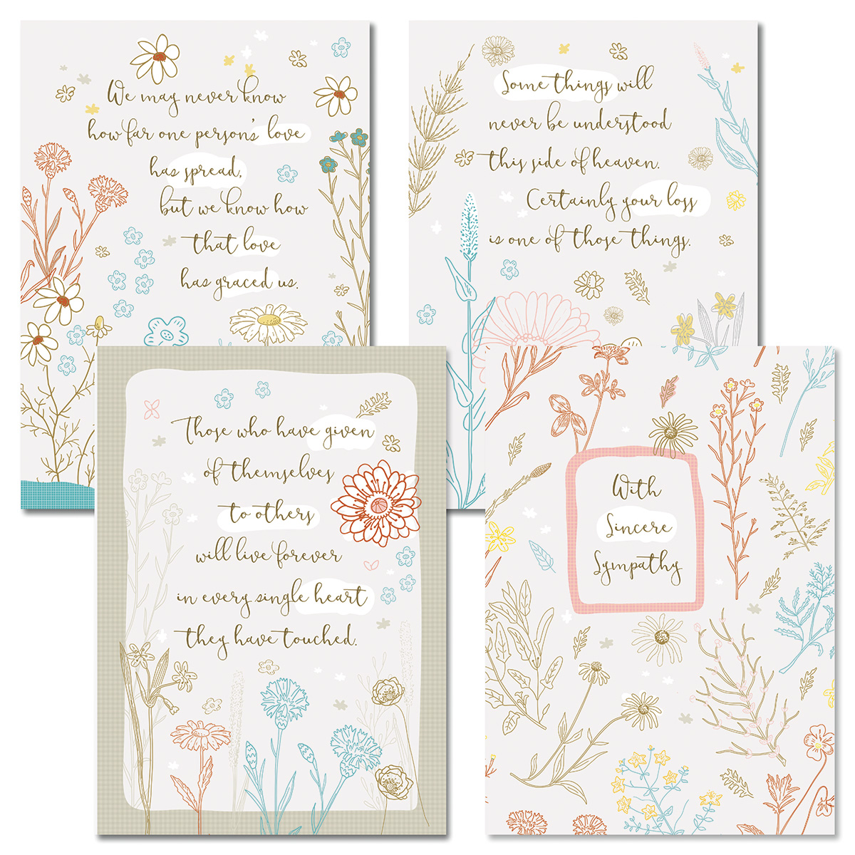 Delicate Lines Sympathy Cards and Seals | Current Catalog